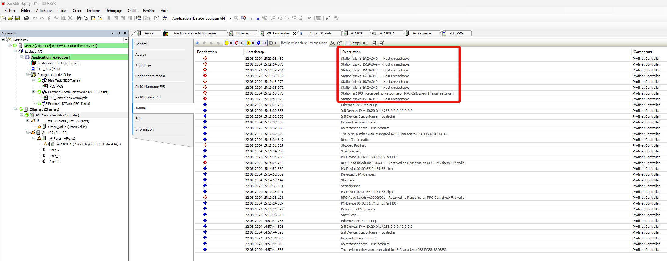 CODESYS Forge - CODESYS Forge / Talk / Engineering 🇬🇧: Profinet RPC-call error